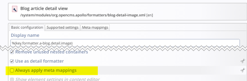 Meta mappings