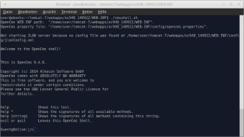 OpenCms shell