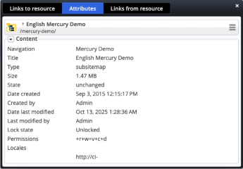 Info dialog