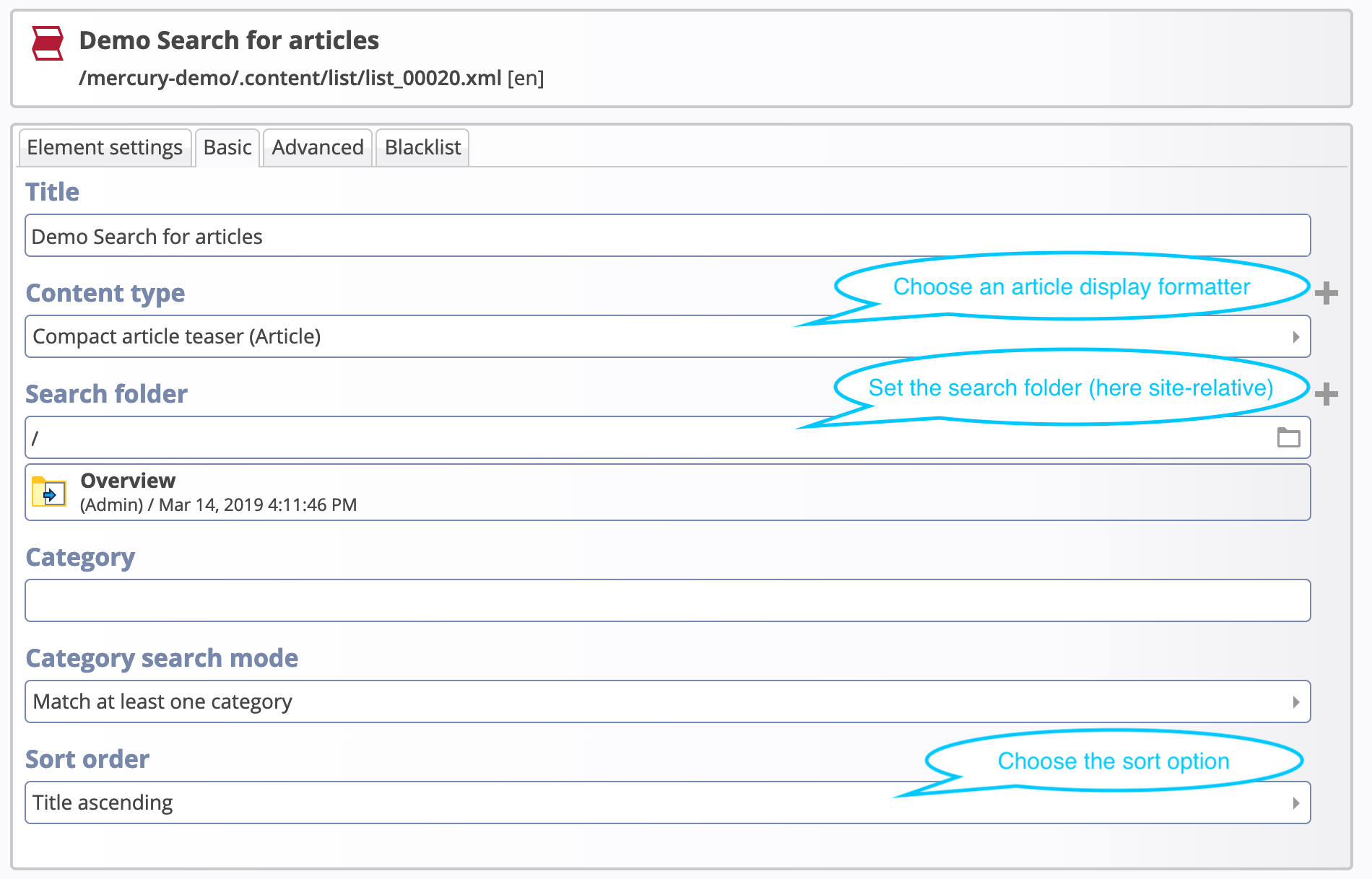 Solr search integration